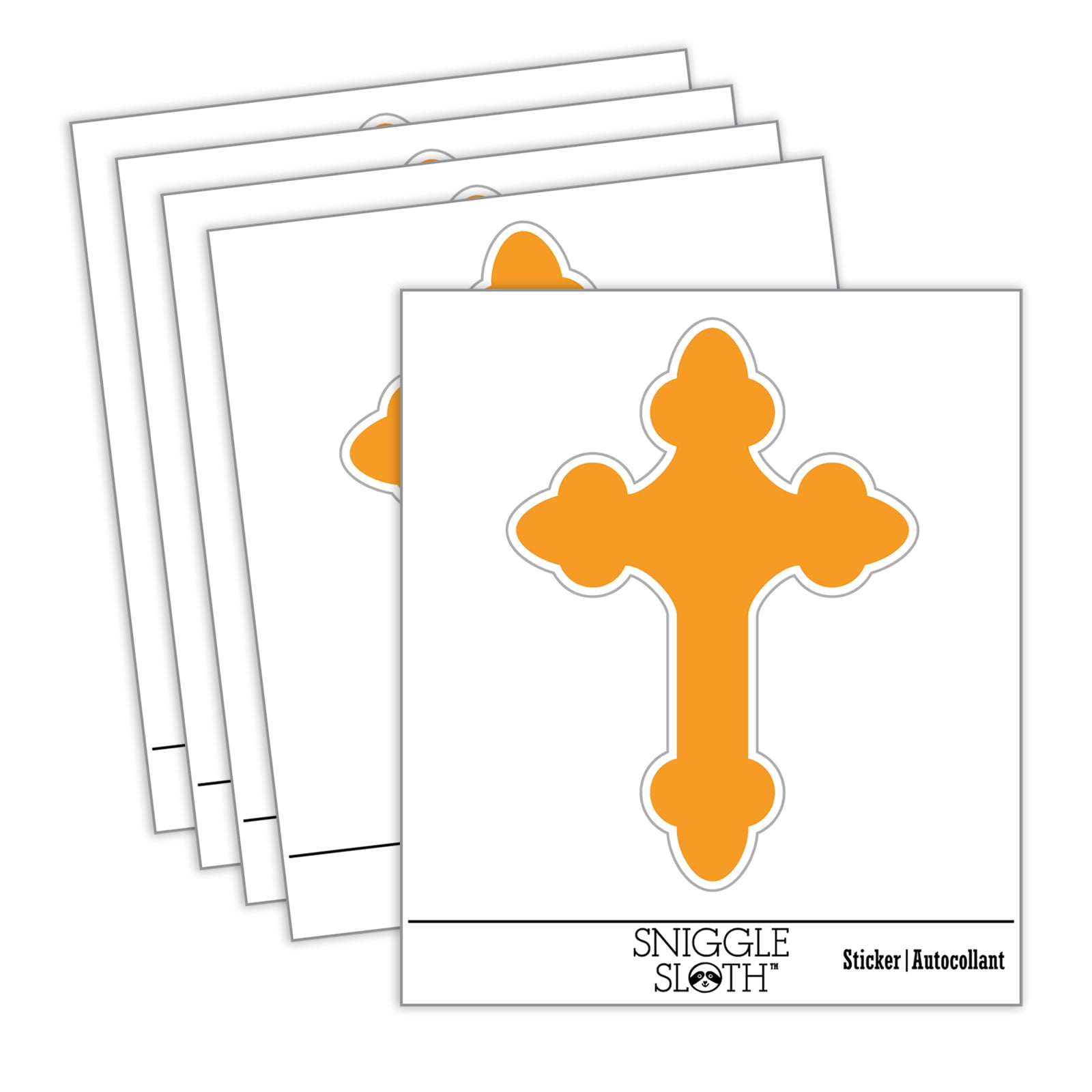 Cross Doodle Christian Car Window Bumper Water Bottle Phone Tablet ...