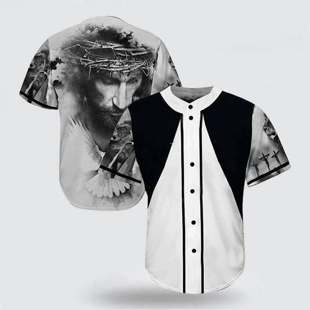 Cross Dove Jesus Baseball Jersey Shirt - Gift for Christian Jerseys for ...