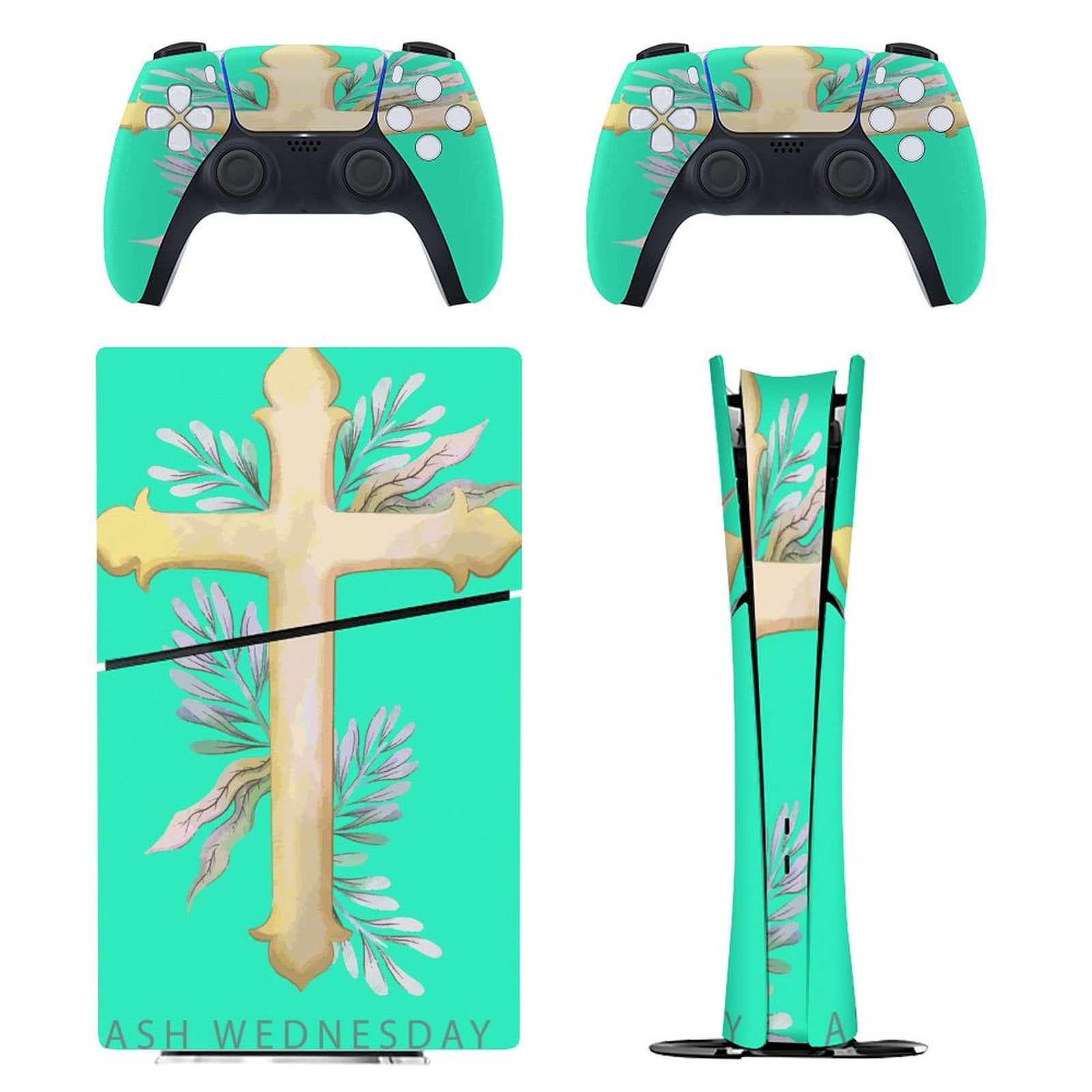 Cross, Faith PS5/PS5 Slim Digital Disc Skin Sticker For Console And ...