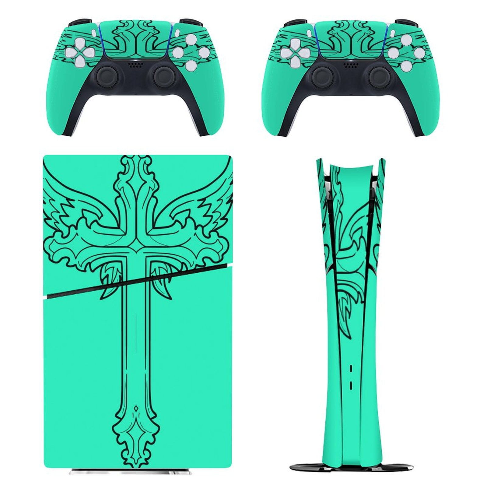 Cross, Faith PS5/PS5 Slim Digital Disc Skin Sticker For Console And ...