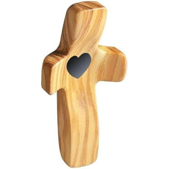 Cross Fidget Wood, Encouragement Gift, Olive Wooden Cross for Clinging ...