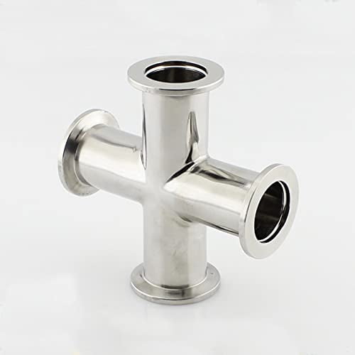 Cross Flange Adapter Same Ends 4-way Vacuum Cross Flange Fitting Pipe ...