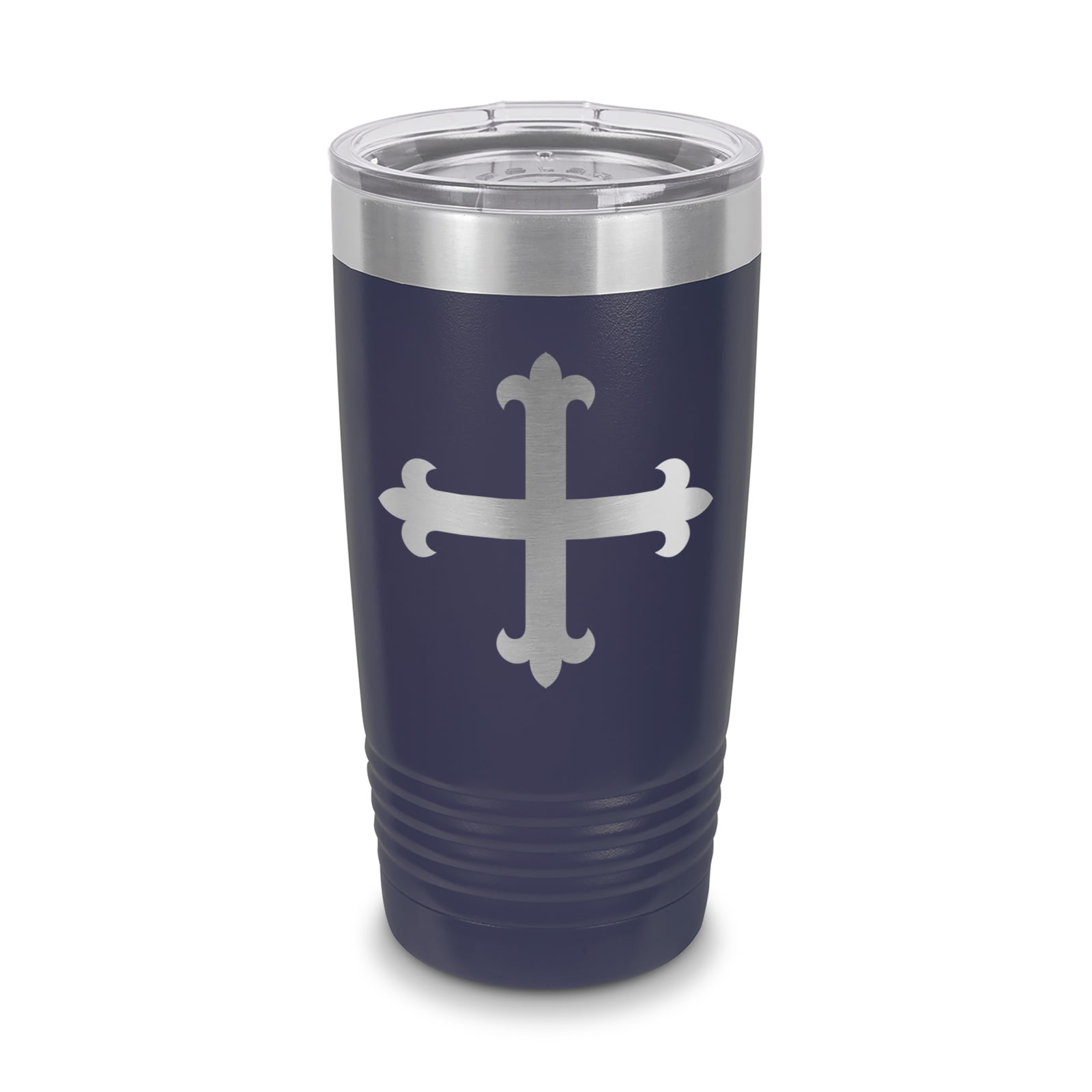 Cross Fleury Tumbler 20 oz - Laser Engraved w/ Clear Lid - Stainless ...