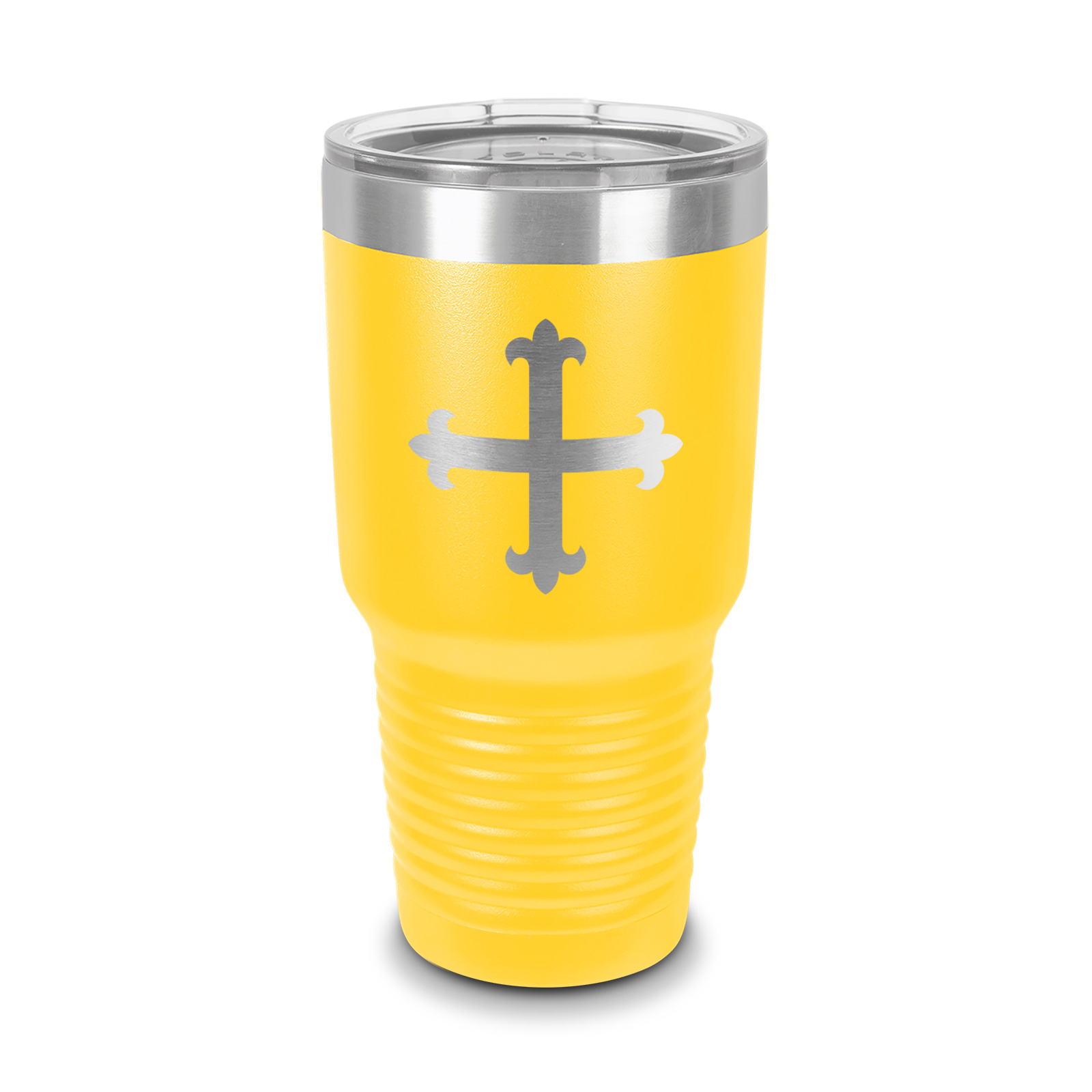 Cross Fleury Tumbler 30 oz - Laser Engraved w/ Clear Lid - Stainless ...