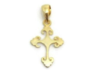 Cross Flory Pendant 14k Yellow Gold!! - Walmart.com