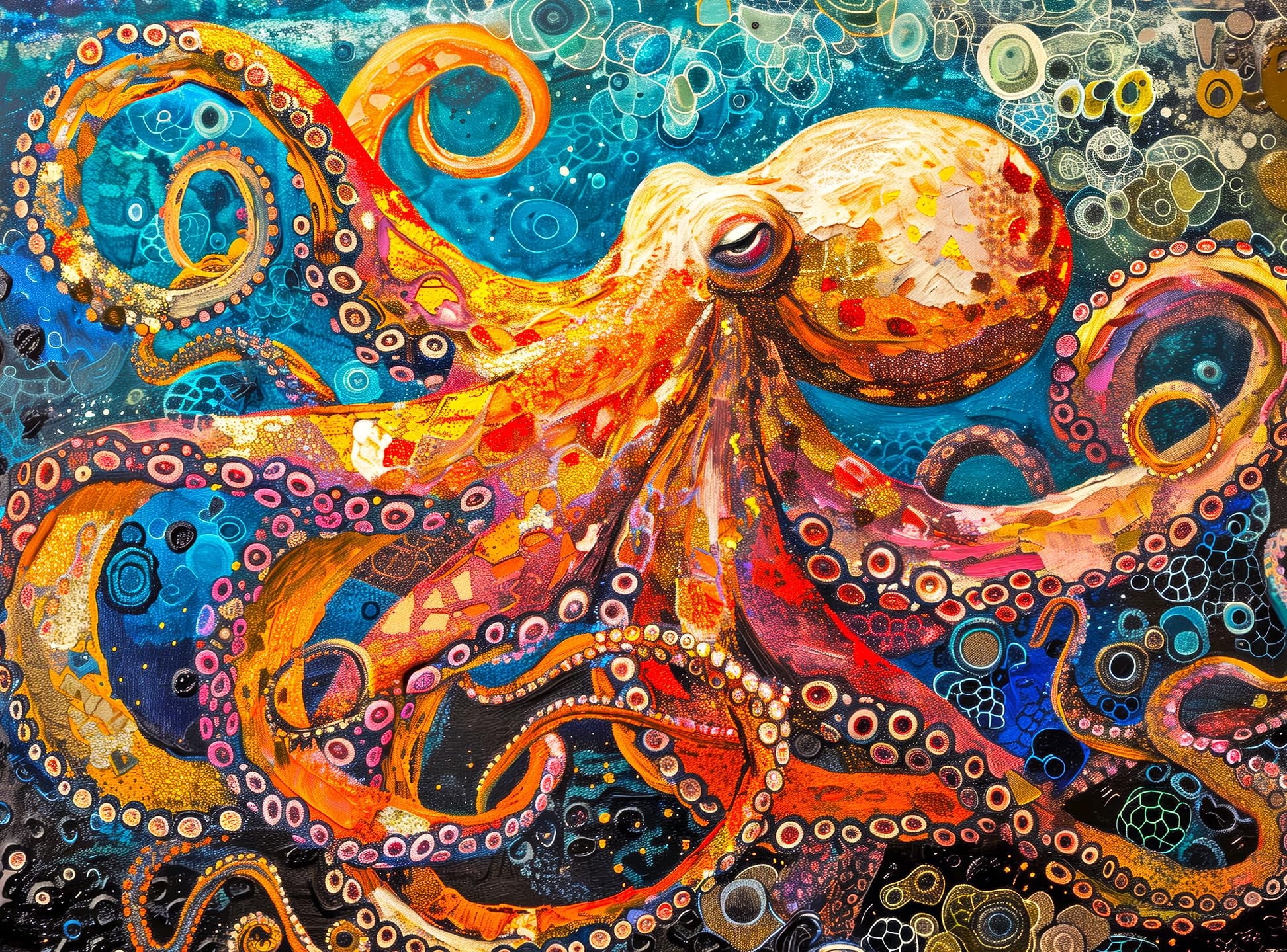 Cross & Glory - The Great Blue Octopus Enigma - 1000 Piece Jigsaw ...