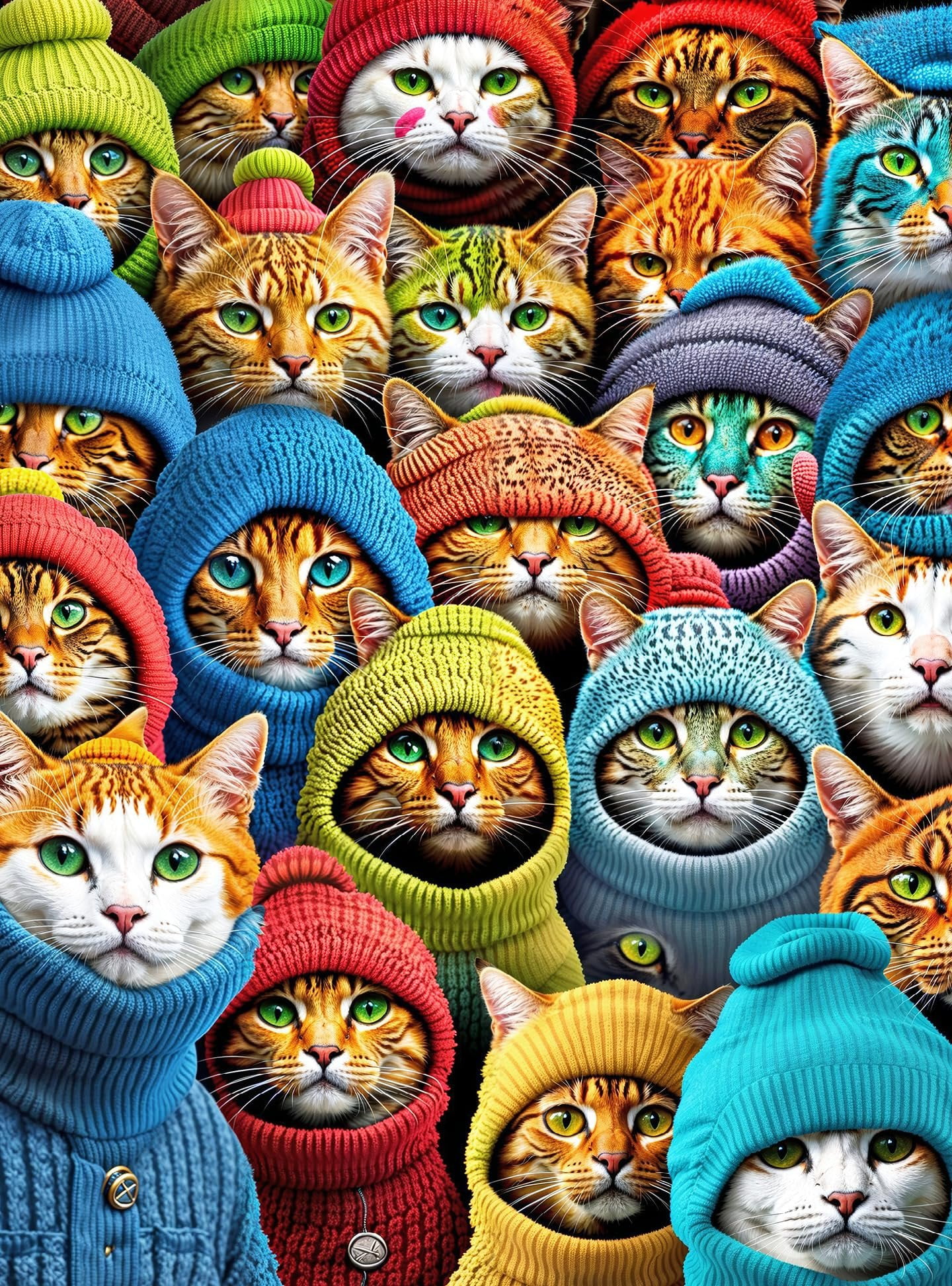 Cross & Glory - Whiskered World: A Kitty Kaleidoscope - Cat Jigsaw ...