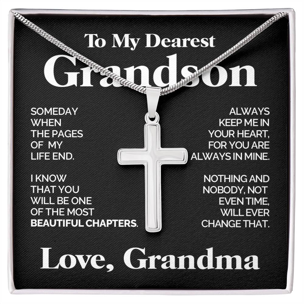 Cross Grandson - To My Dearét Grandson - Gift From Grandma - Artisan ...