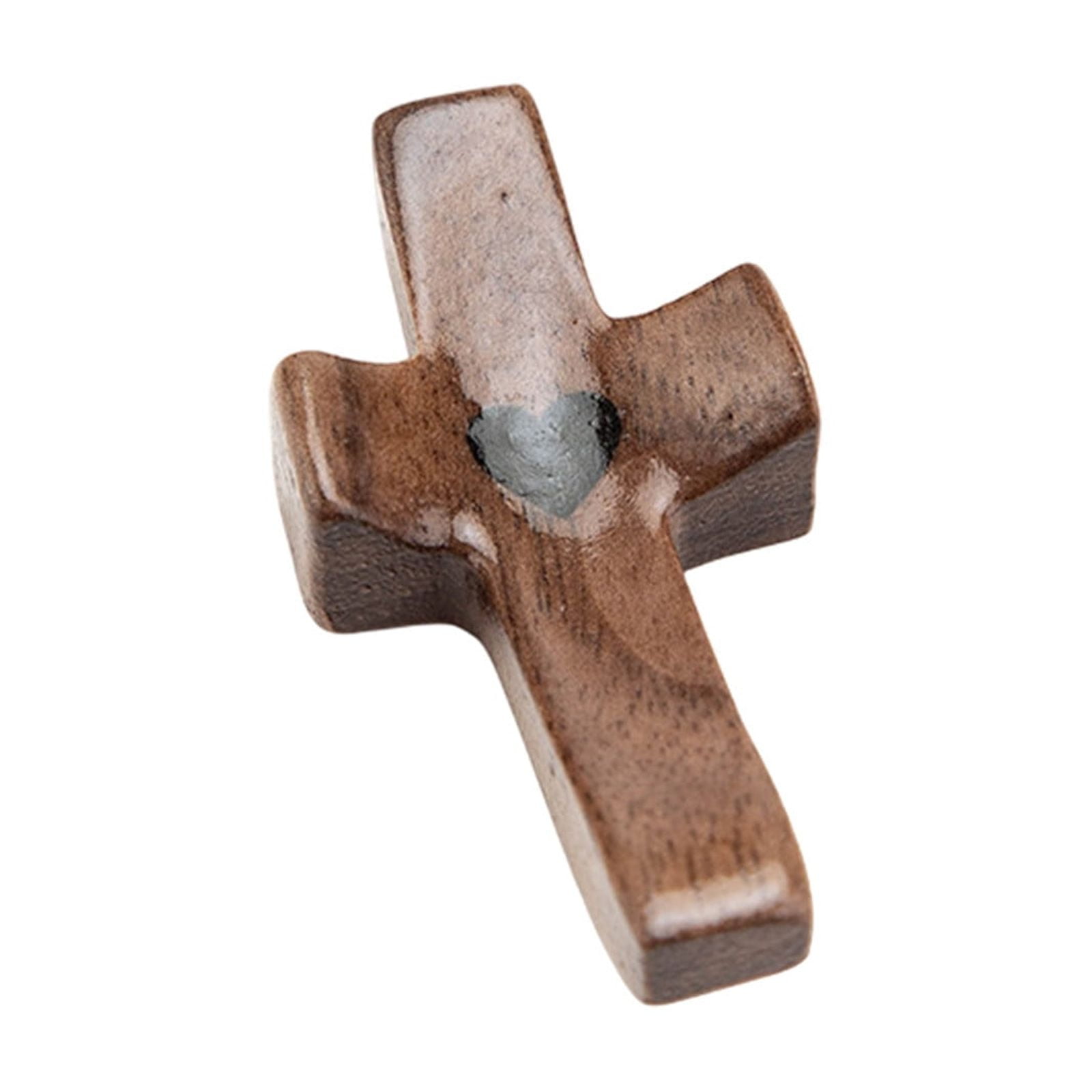 Cross My Heart, Encouragement Gift Small Wooden Cross Handheld Pocket ...