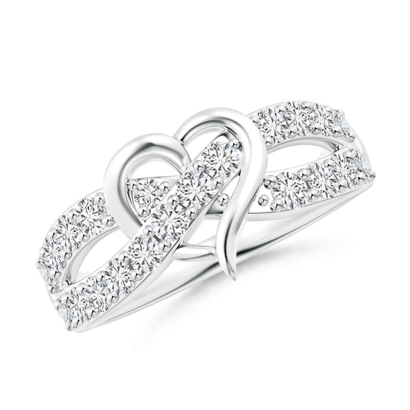 Cross Heart Promise Ring Moissanite Ring, 925 Sterling Silver Ring ...