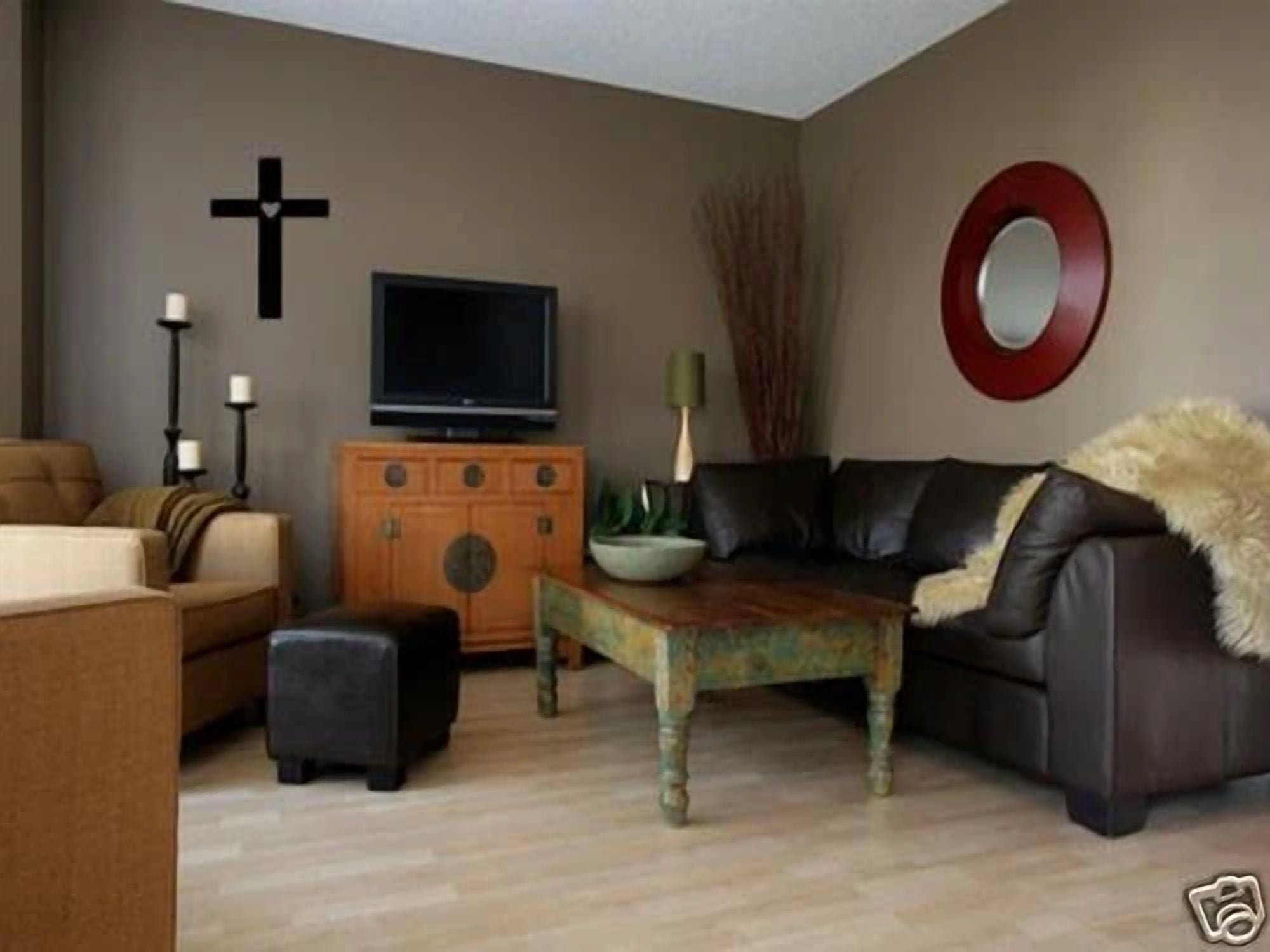 Cross Heart Vinyl Wall Art Decal For The Home - Walmart.com