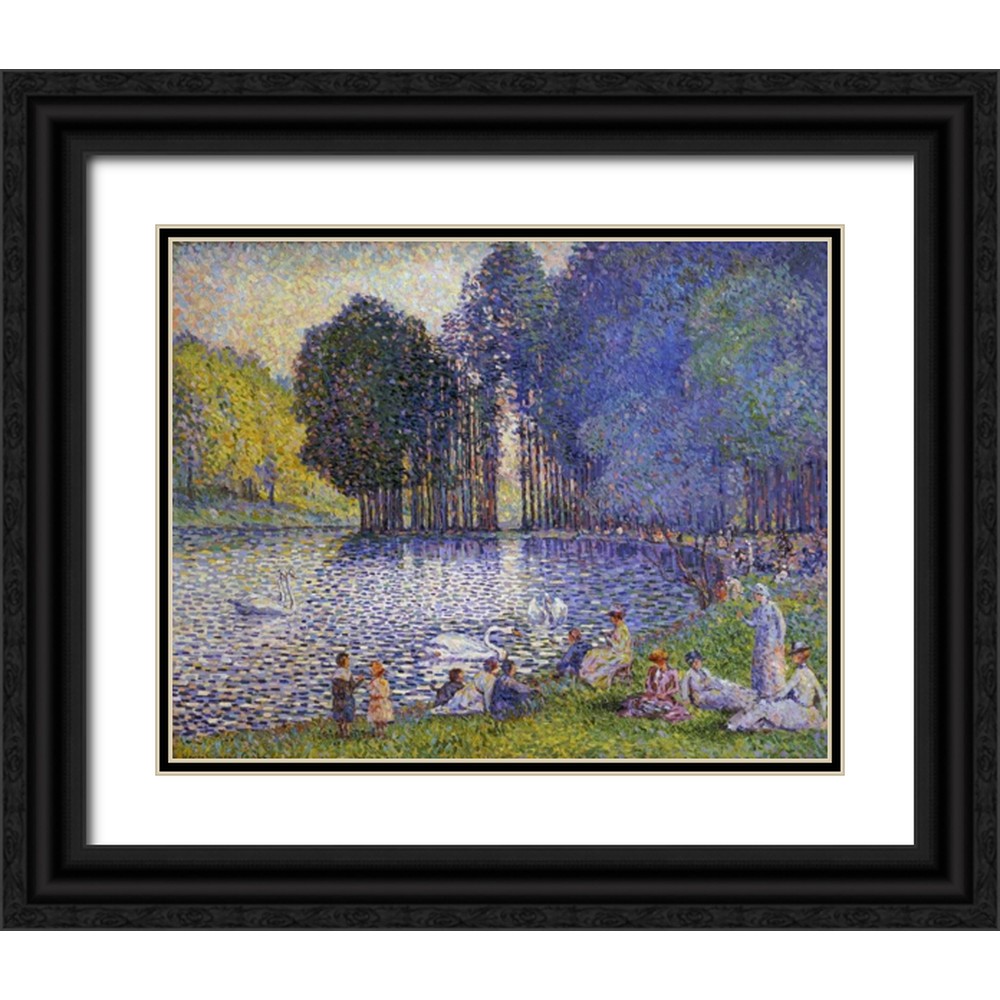 Cross, Henri Edmond 14x12 Black Ornate Wood Framed with Double Matting ...