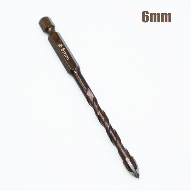 Cross Hex Tile Drill Bits For Glass Ceramic Concrete Hole Opener Bit Tool 3-12mm - Walmart.com
