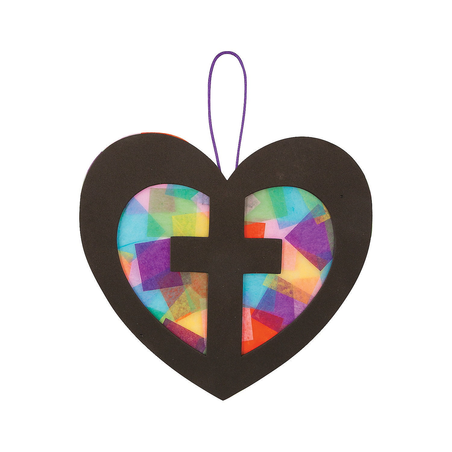 Cross In Heart Tissue Craft Kit- Craft Kits - 12 Pieces - Walmart.com