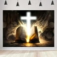 Cross Jesus Christ Backdrop Spring Easter Backdrops 7x5Ft Holy Light ...