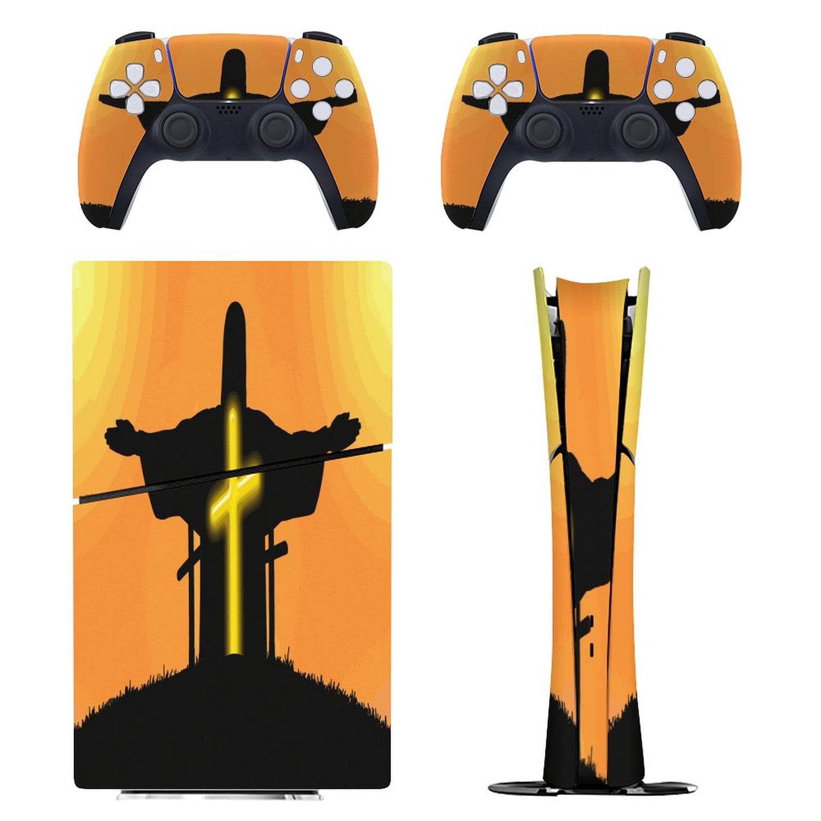 Cross, Jesus PS5/PS5 Slim Digital Disc Skin Sticker For Console And ...