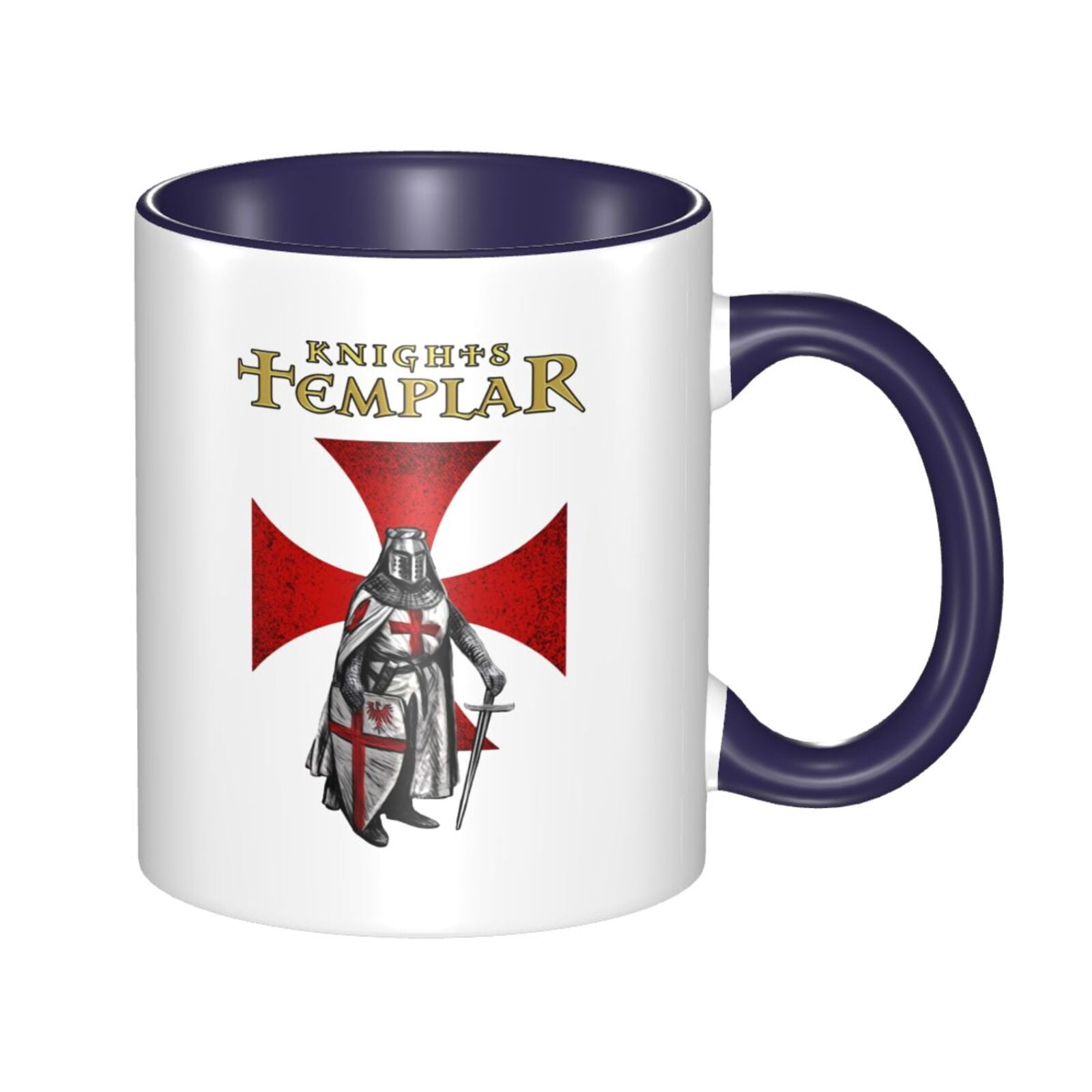 Cross Knights Templar Ceramic Coffee Mug 11 oz Classic Drinking Cups ...