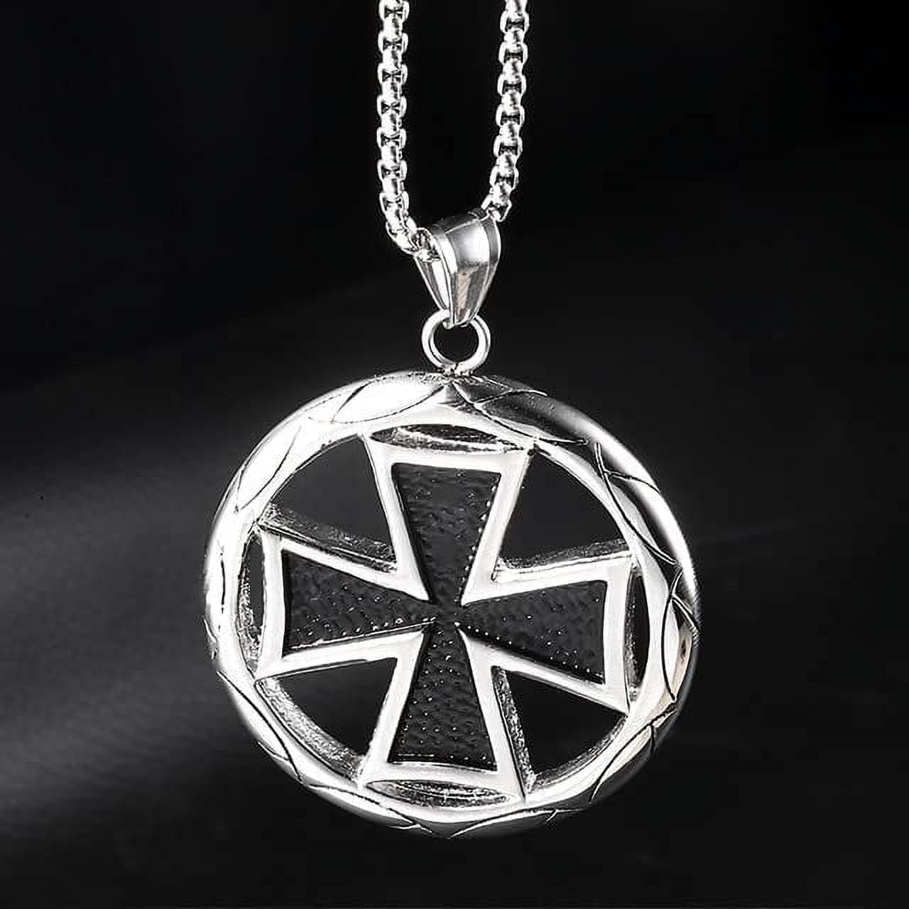 Cross Knights Templar Necklace German Iron Cross Necklaces Men ...