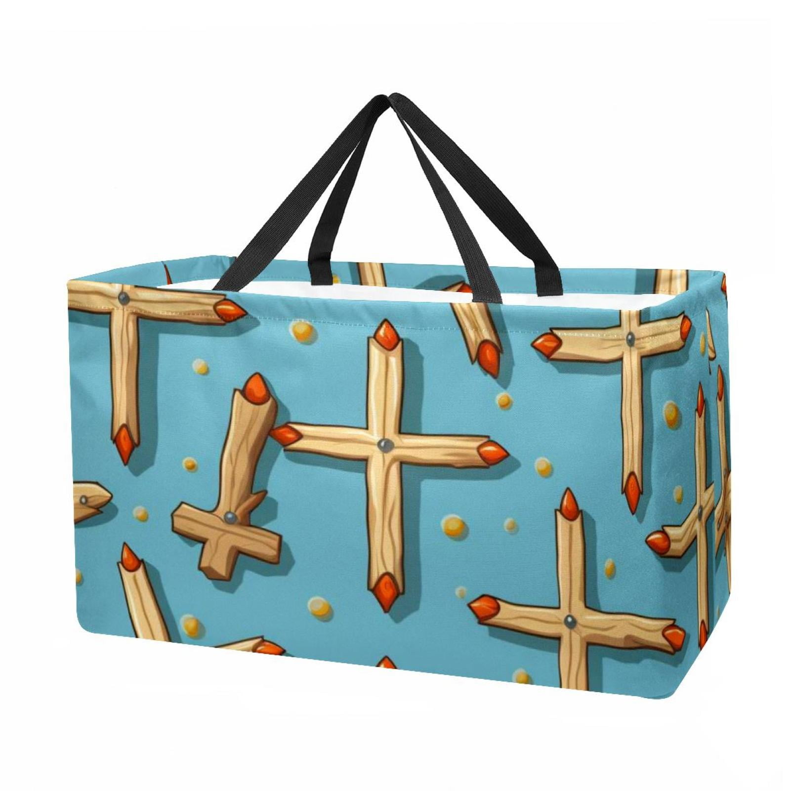 Cross Large Capacity Reinforced Oxford Cloth Storage Bin - Reusable ...