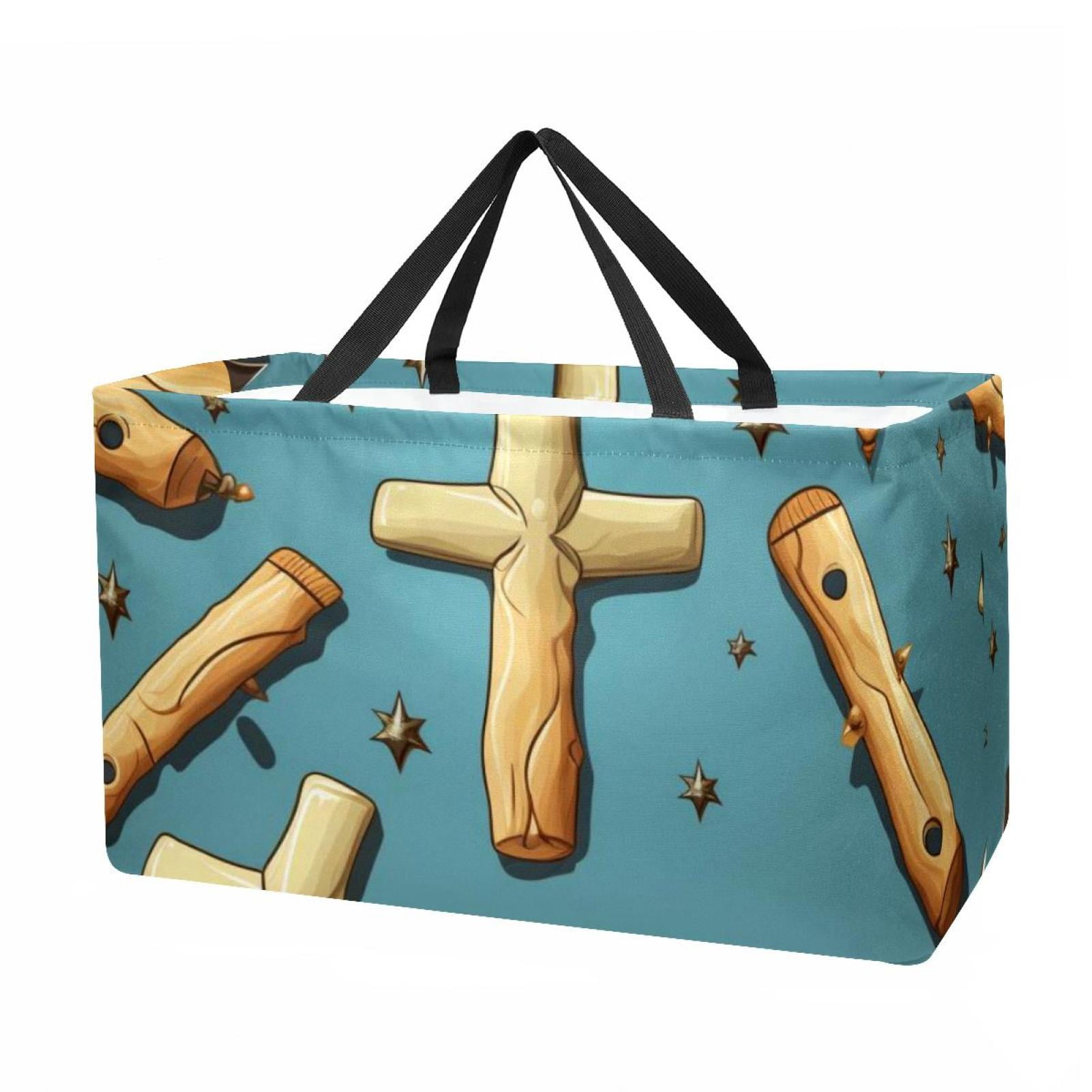 Cross Large Capacity Reusable Foldable Oxford Cloth Storage Bins ...