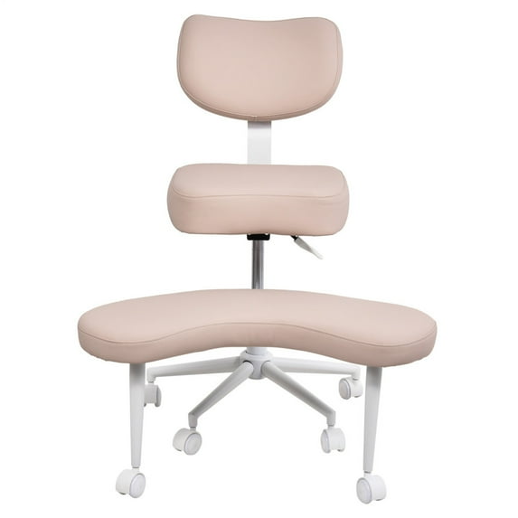 Cross Legged Office Chair, Boucle Ergonomic Criss Cross Swivel Desk ...