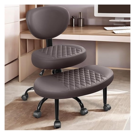 Cross Legged Office Chair with Wheels - Adjustable Height for ...