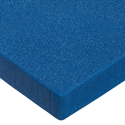 Cross Linked Polyethylene Foam Sheet, Blue, Acrylic Adhesive, 4 lbs/cu ...