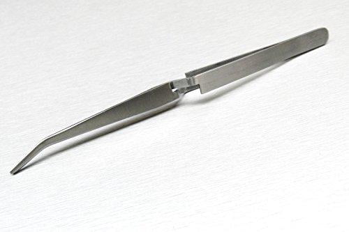 Cross Lock Tweezers Bent Nose Cross Locking TWEEZER SELF Closing 6-1/2 ...