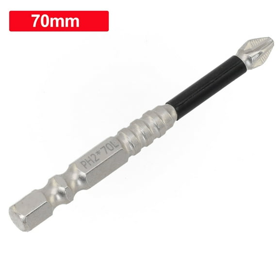 Cross Magnetic Screwdriver Bit PH2,Alloy Steel Anti-Slip Long Drill ...