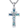 Cross Messianic Seal Mezuzah Necklace Sterling Silver Jewish Religious ...