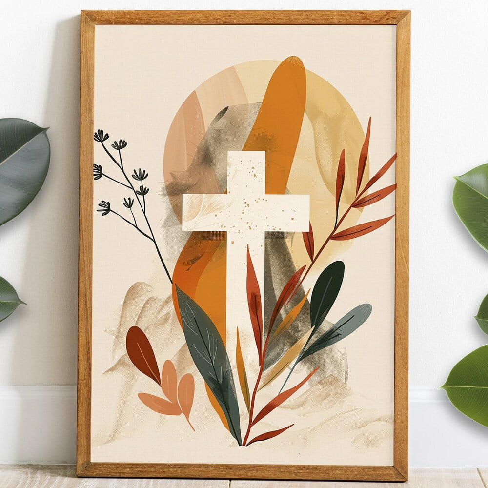 Cross Minimalist, Jesus Art, Jesus Boho Wall Art, Jesus Print, Bible ...