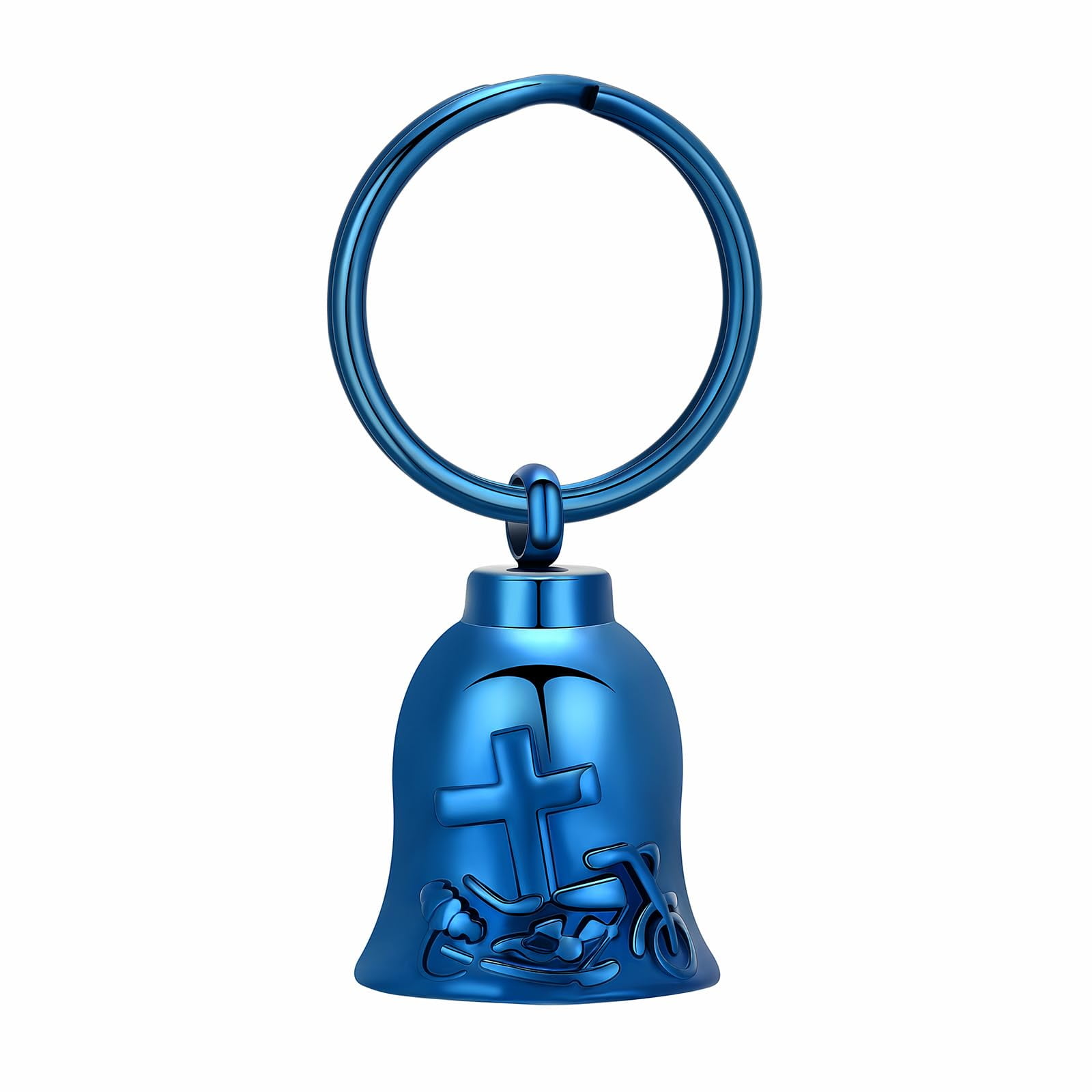 Cross Motorcycle Soundable Bell Urn Pendant Cremation Jewelry for Ashes ...
