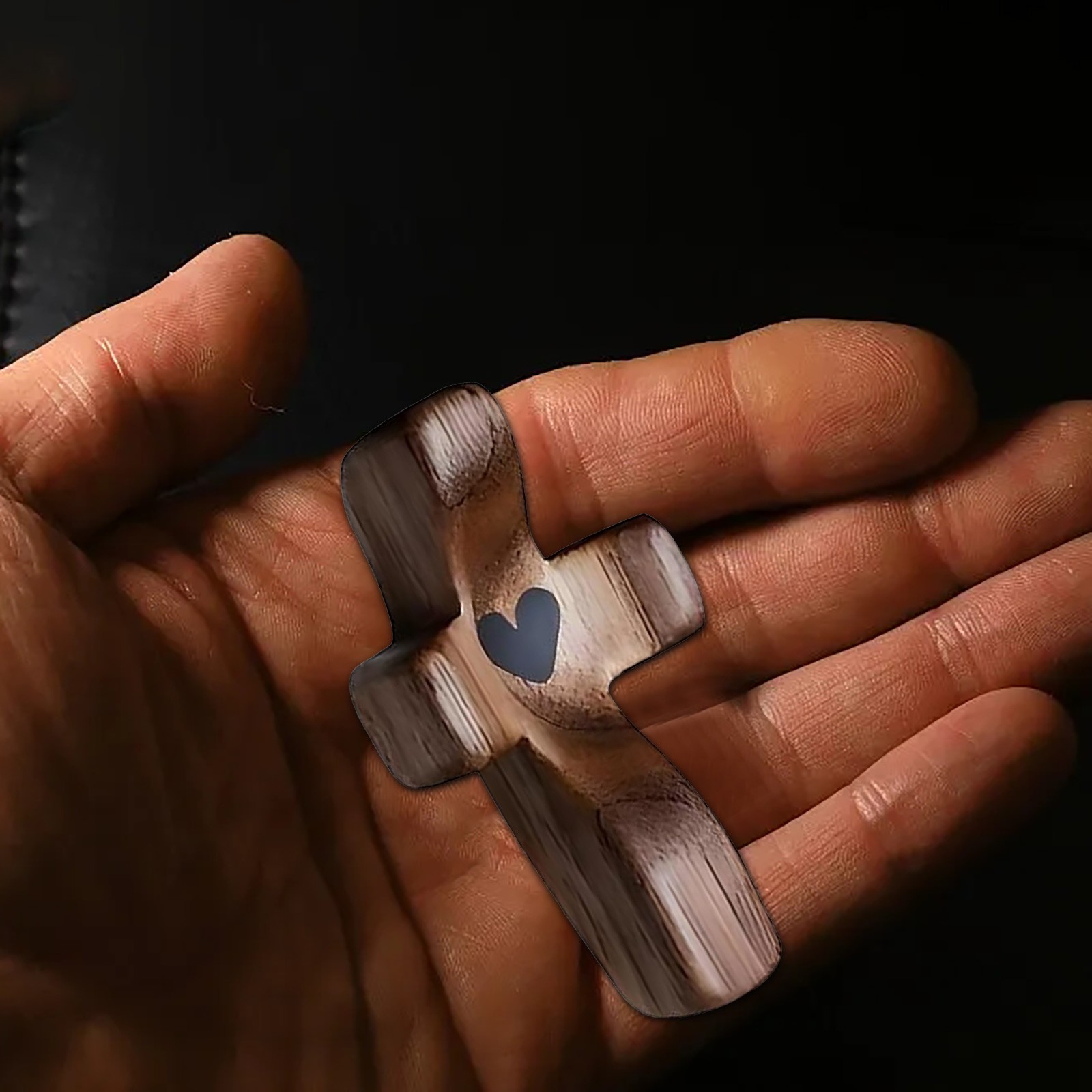 Cross My Heart, Encouragement Gift, Relieve Anxiety Comfort Cross for ...