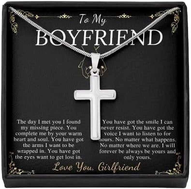 Cross Necklace Gift For Boyfriend, Christmas Gift For Boyfriend From ...