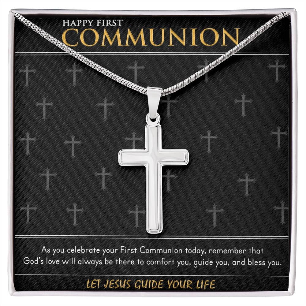 Cross Necklace - Holy Communion Gift - Artisan Cross Necklace - Gift ...