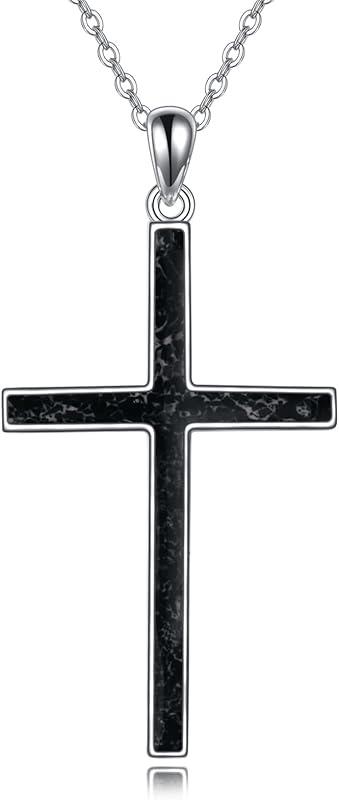 Cross Necklace Sterling Silver Religious Cross Pendant Jewelry ...