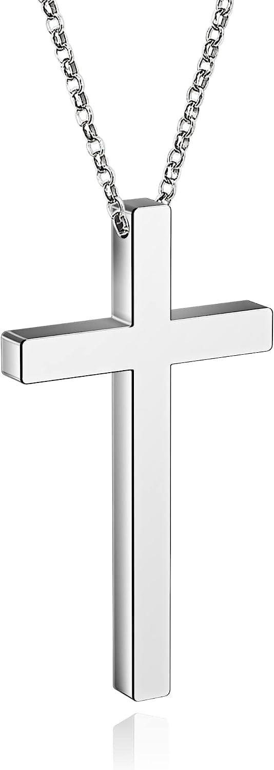 Cross Necklace for Men, Stainless Steel Cross Pendant Necklace for Men ...