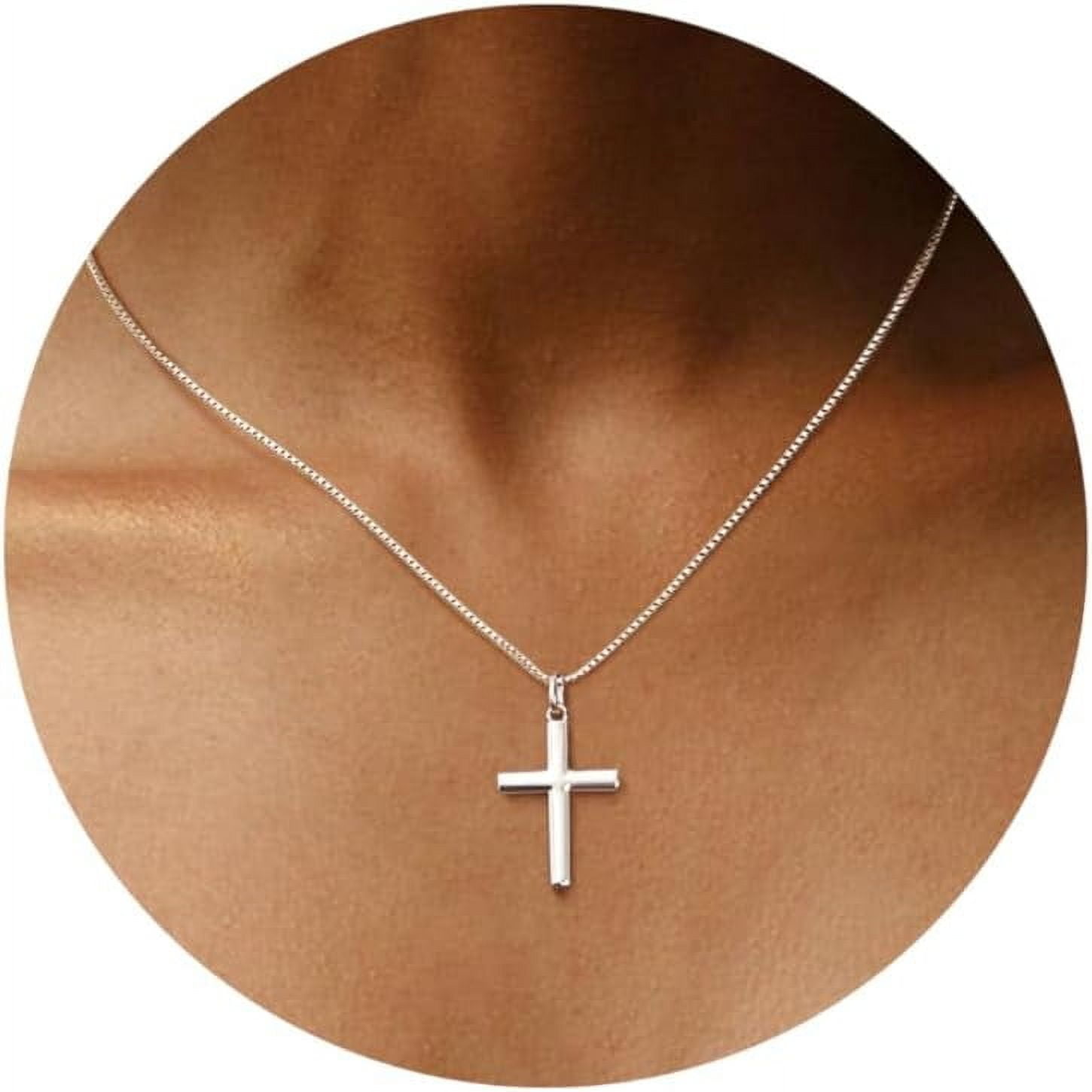 Cross Necklace for Women 925 Sterling Silver Cross Necklace Tiny CZ ...