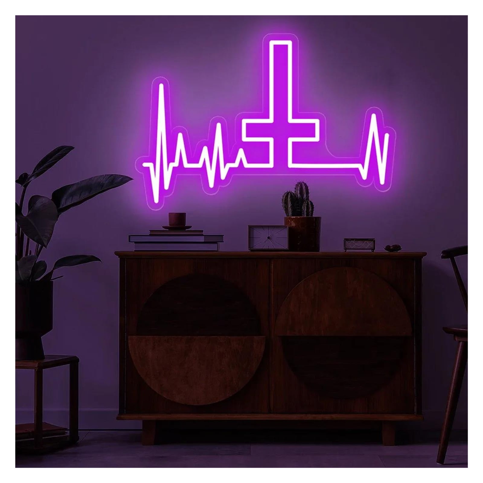 Cross Neon Sign USB Powered Adjustable Brightness Cross Led Neon Lights ...