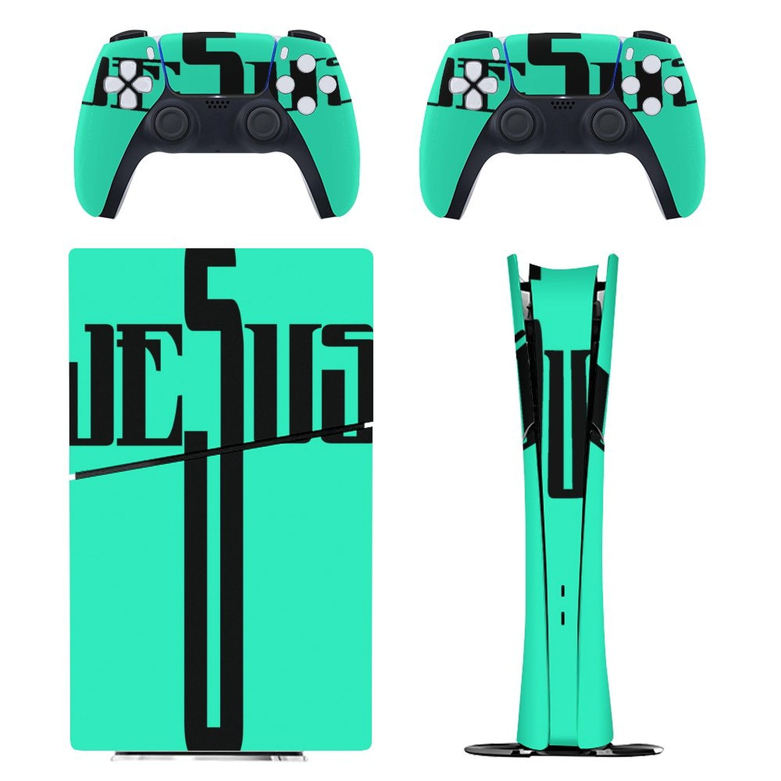 Cross PS5/PS5 Slim Digital Disc Skin Sticker For Console And Controller ...
