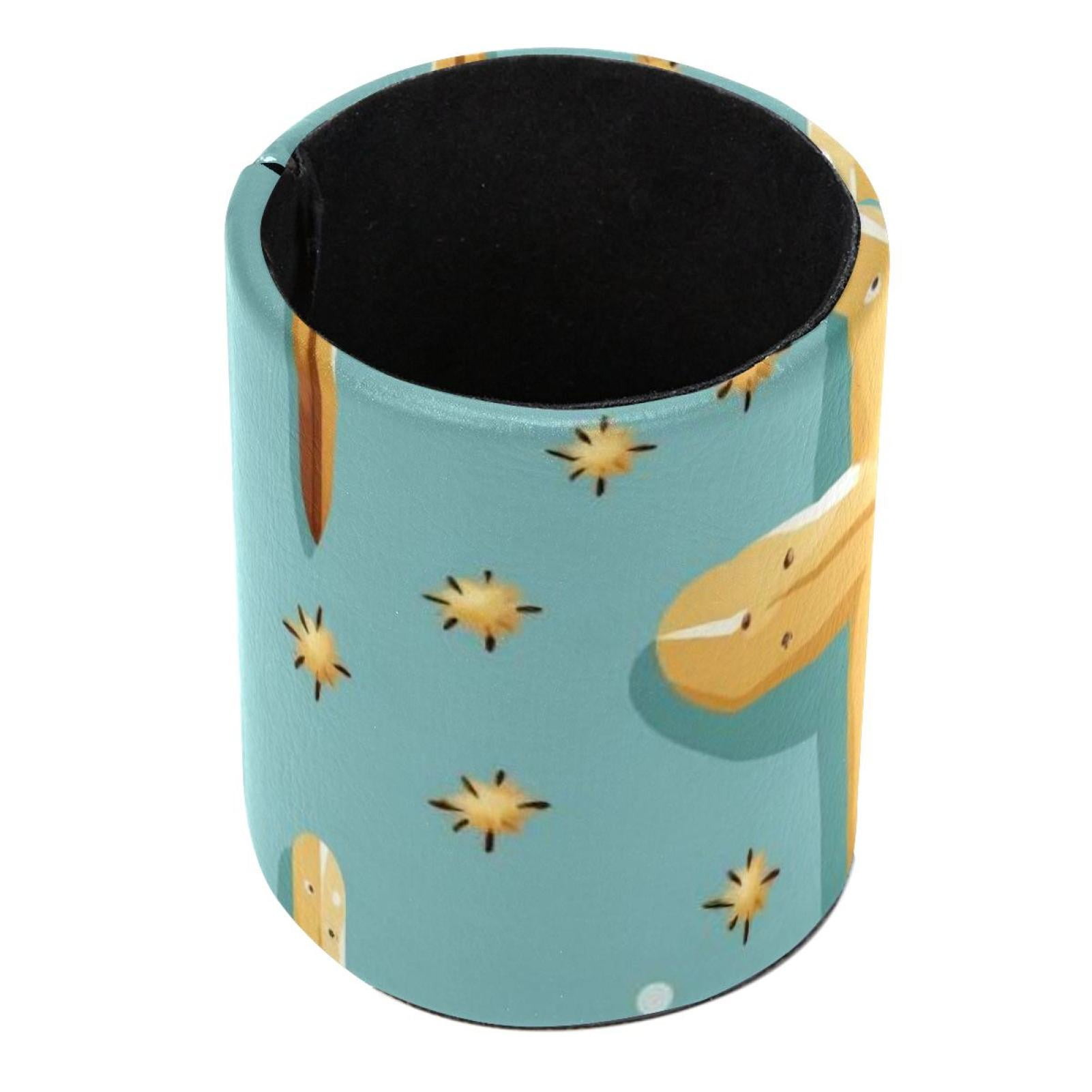 Cross PVC Leather Cylinder Pen Holder Pencil Holder Lined with Flannel ...