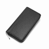 Cross Pattern Men's Wallet Long Zipper Clutch Women's Cell Phone Coin ...