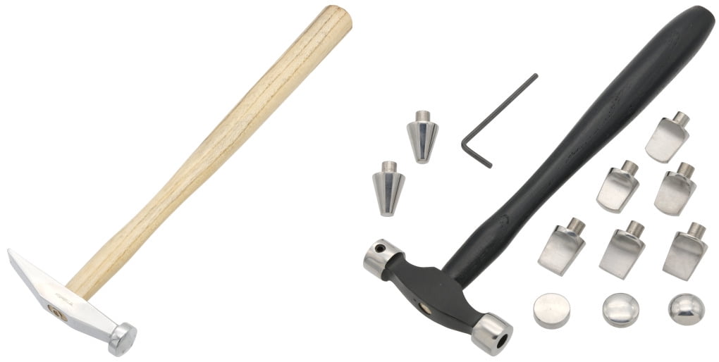 Cross-Peen Hammer & Precision Hammer Set W/ 11 Heads Hammer Jewelry ...