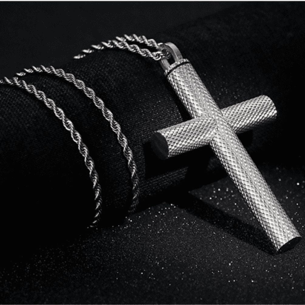 Cross Pendant 14K Yellow Gold Trend Men's Necklace Jewelry Best Gift ...
