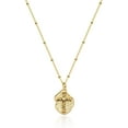 Cross Pendant Chain Necklace,14K Gold Plated Dainty Cute Lucky Cross ...