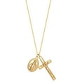 Cross Pendant Chain Necklace,14K Gold Plated Dainty Cute Lucky Cross ...
