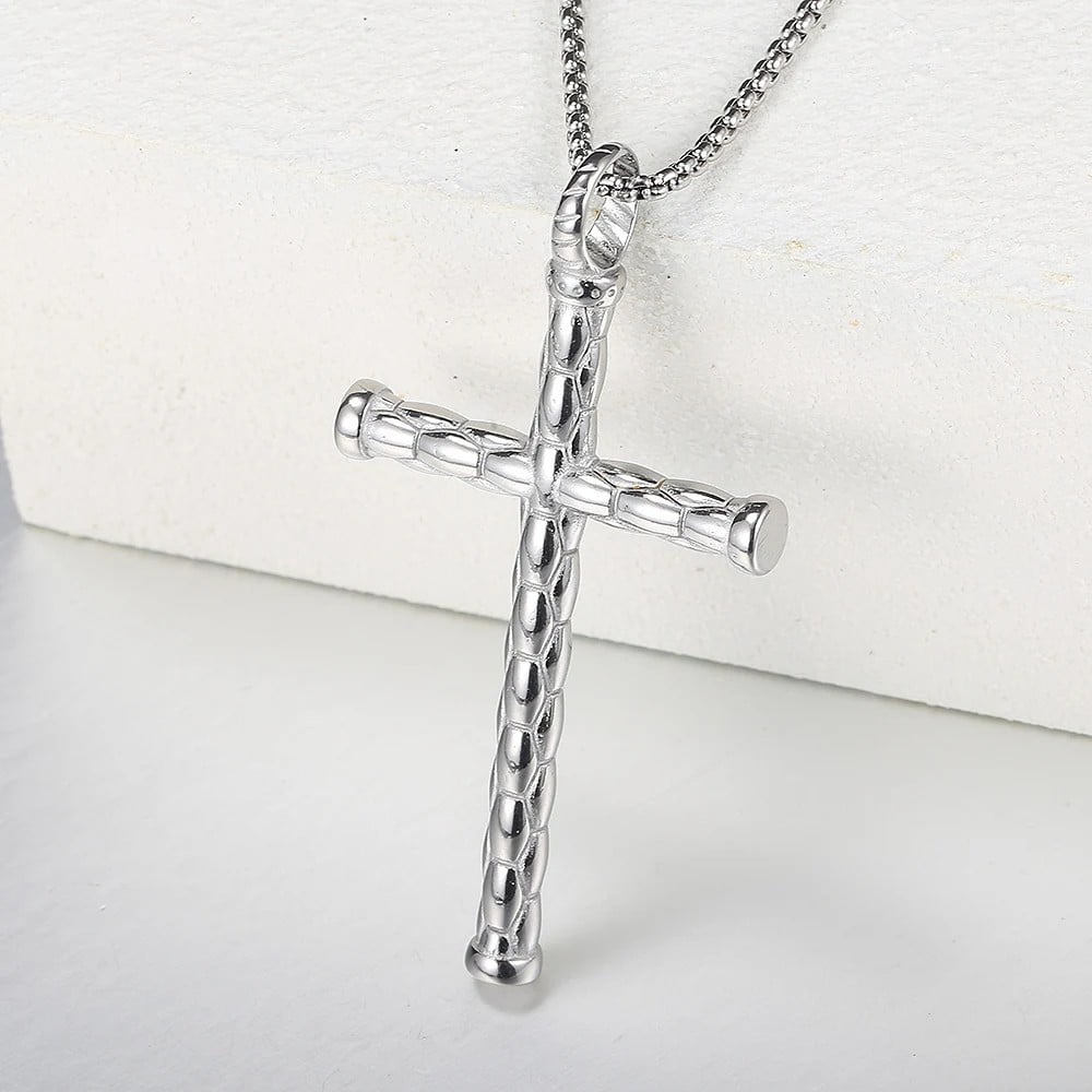 Cross Pendant Necklace For Men Women Jesus Christ Cross Charm Necklace ...
