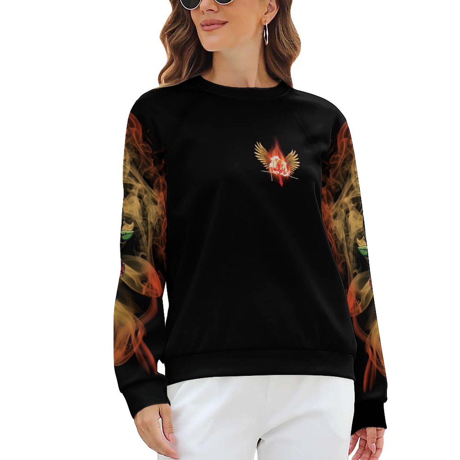 Cross Phoenix Wings Roses Faith Roses Flame Phoenix Wings Faith Gothic ...