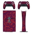 Cross Red Rose PS5/PS5 Slim Digital Disc Skin Sticker For Console And ...