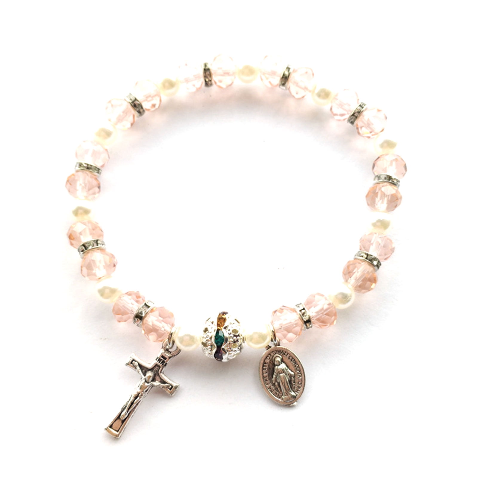 Cross Rosary Bracelet Decorative Ornament Present Accessories Supplies ...